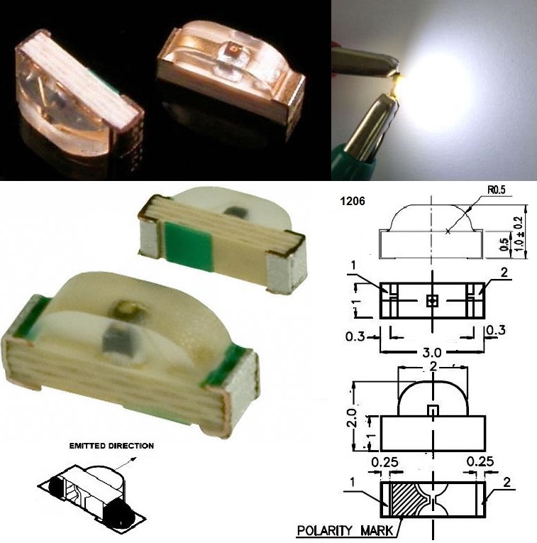 Led 1206 Smd Side
